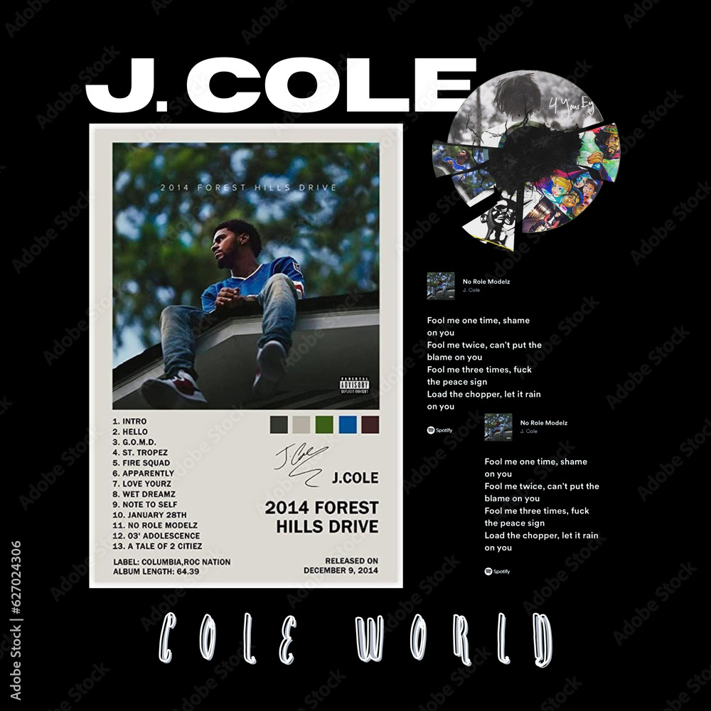 J. Cole Album Cover Stock Illustration | Adobe Stock