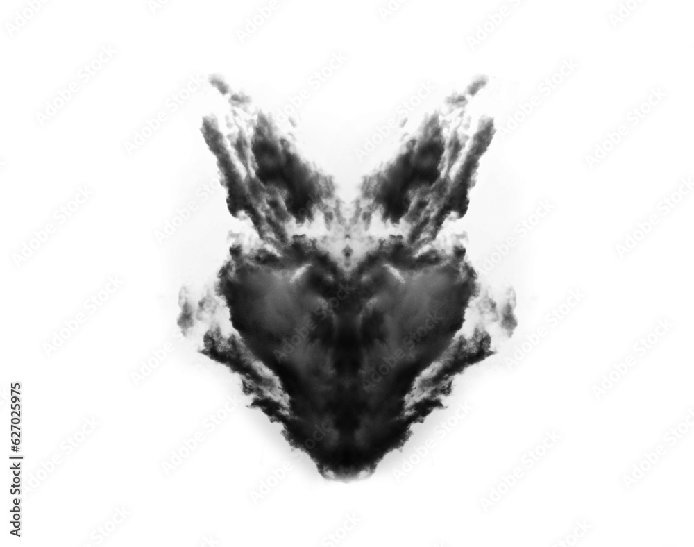 Black smoke cloud, fog or smokey flare and steam or gas, mist explosion ...