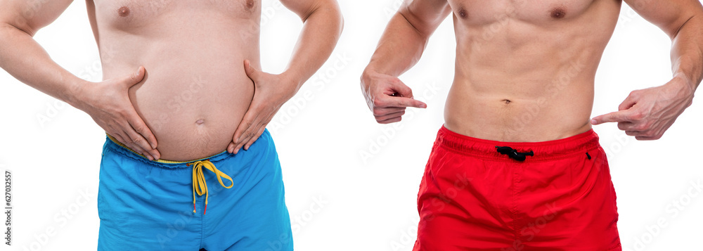 image of before and after body comparison. before and after body ...