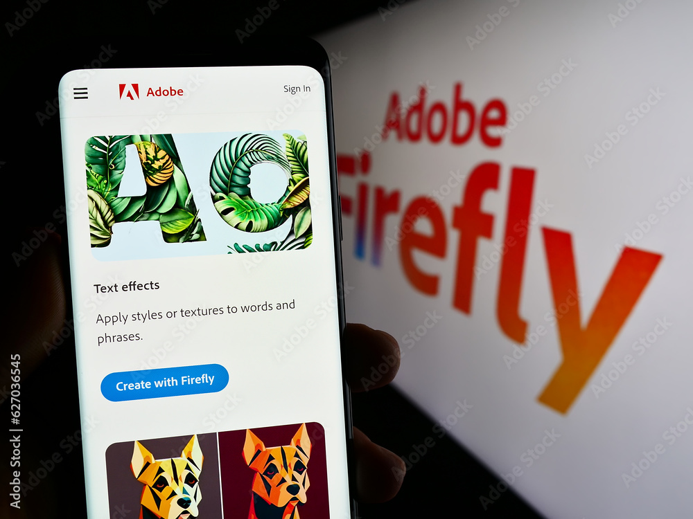 Stuttgart, Germany - 07-15-2023: Person holding smartphone with web ...