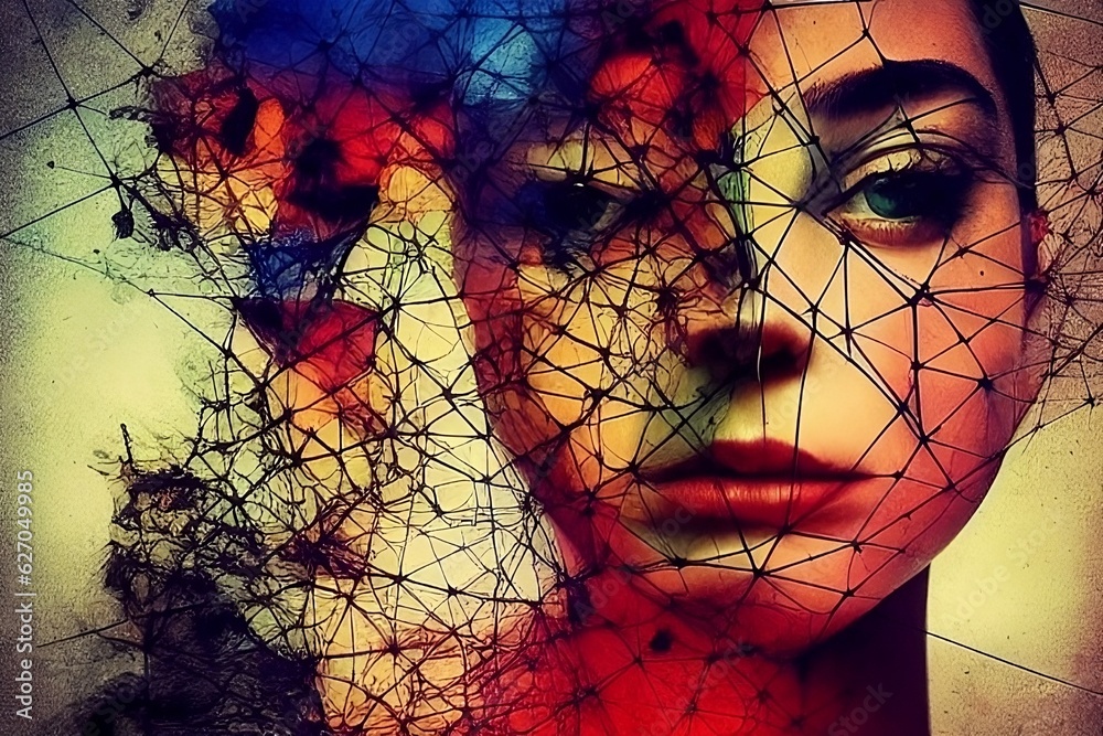 Depths of human emotions in this evocative portrait art depicting a ...