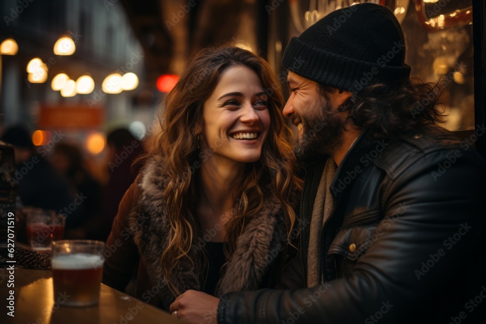 A couple communicating without words, expressing love and understanding ...