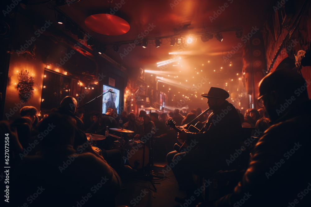 Unplugged Serenade. Intimate Concert in a Small Venue with Acoustic ...