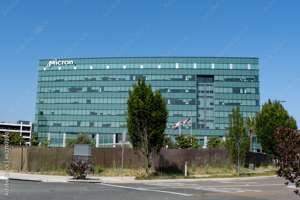 Micron office building in San Jose, California, USA - June 8, 2023 ...