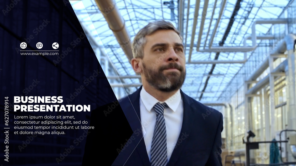 Modern Business Slideshow Stock Template | Adobe Stock