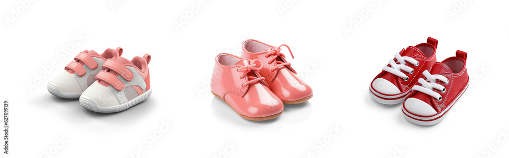 transparent background cutouts of baby girls shoes collection Set of ...