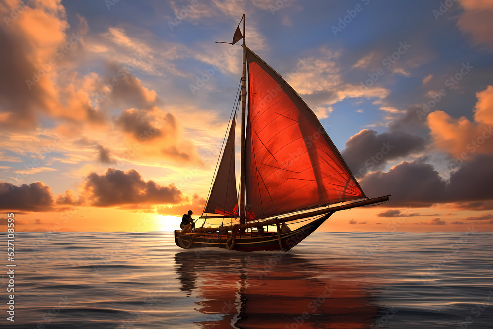 Paraw - Philippines - Indigenous outrigger sailboat used for fishing ...