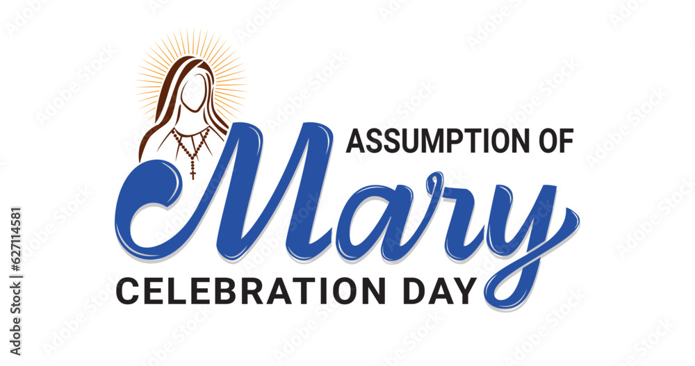 Vektorová grafika „Mary text lettering handwritten and logo for the ...