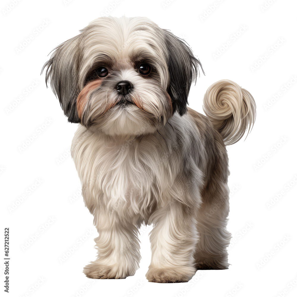Shih Tzu dog isolated on transparent background . Generative AI Stock ...