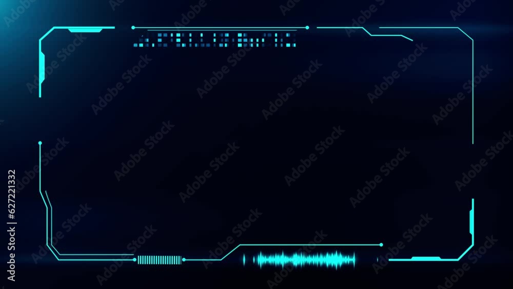 Futuristic HUD video frame Digital technology plexus lines background ...