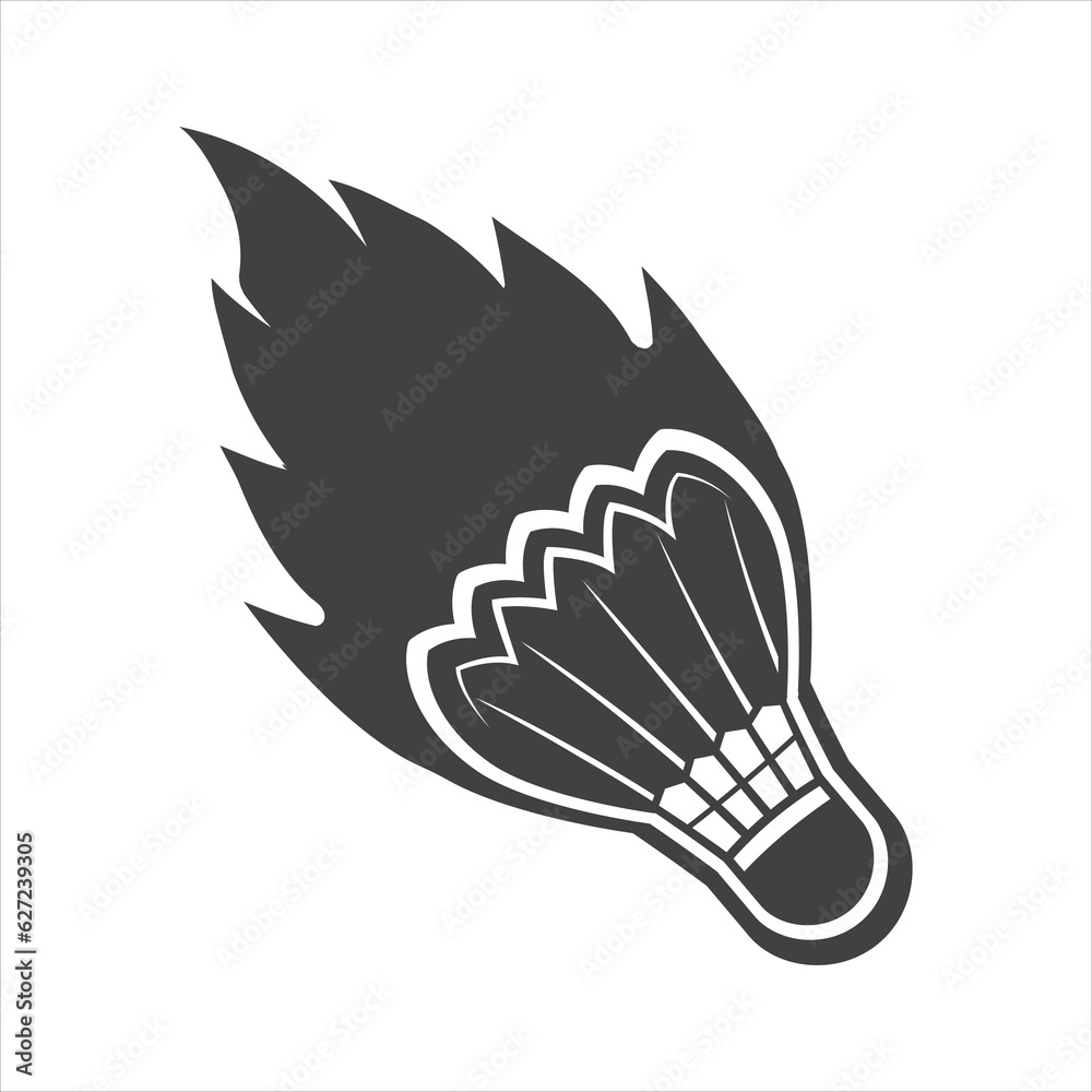 Vector Badmintn, Badminton Vector Cork, Badminton illustration, Racket ...