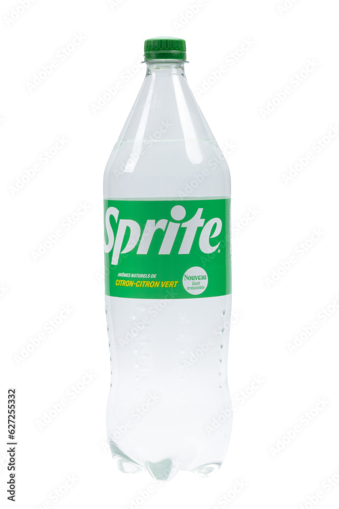 Vaison la Romaine, Vaucluse, France - 20072023 : bouteille de marque ...