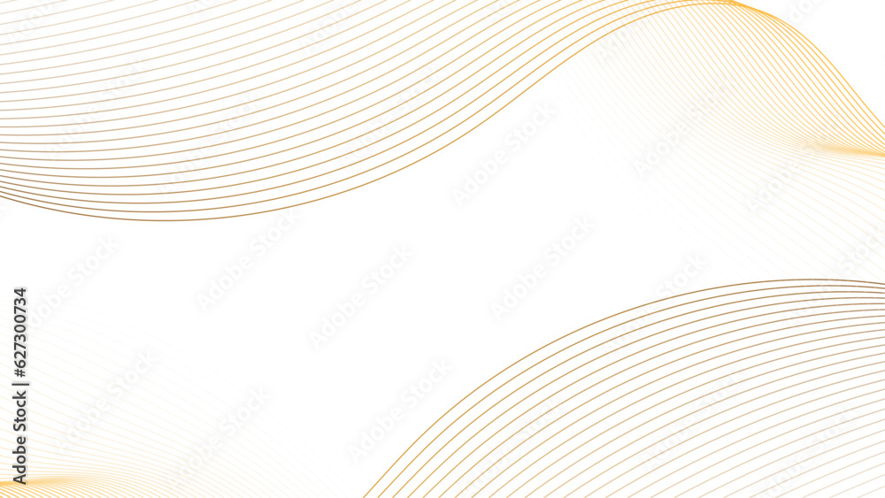 vector abstract gold line wavy flowing dynamic gold isolated on white ...