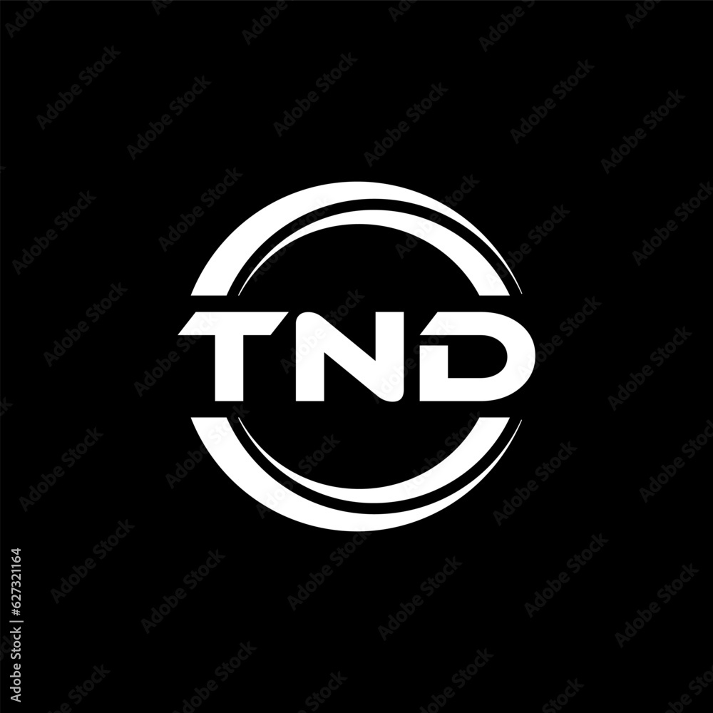 Vetor de TND Logo Design, Inspiration for a Unique Identity. Modern ...