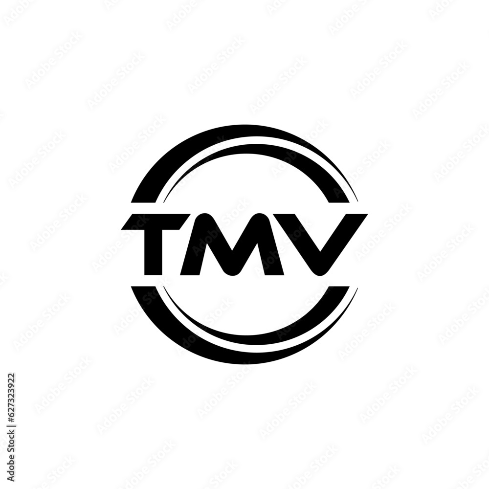 Vetor de TMV Logo Design, Inspiration for a Unique Identity. Modern ...