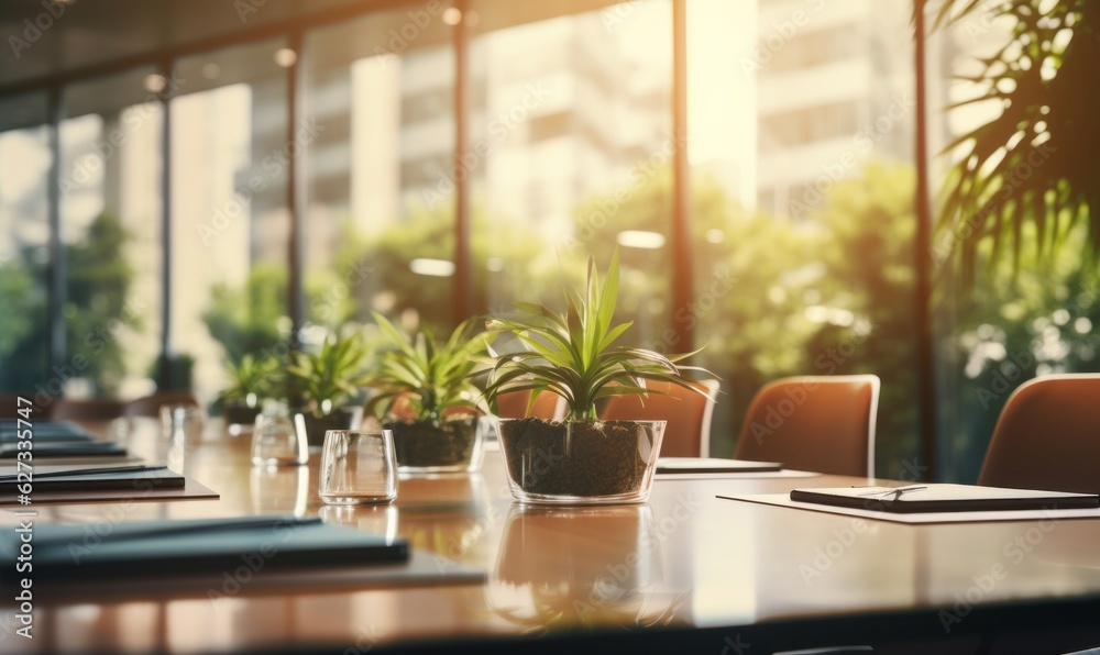 Conference room for seminar or business meeting in business. empty room ...