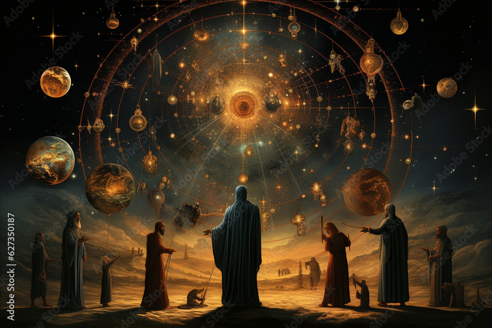 the celestial bodies and their positions as observed in Islamic ...