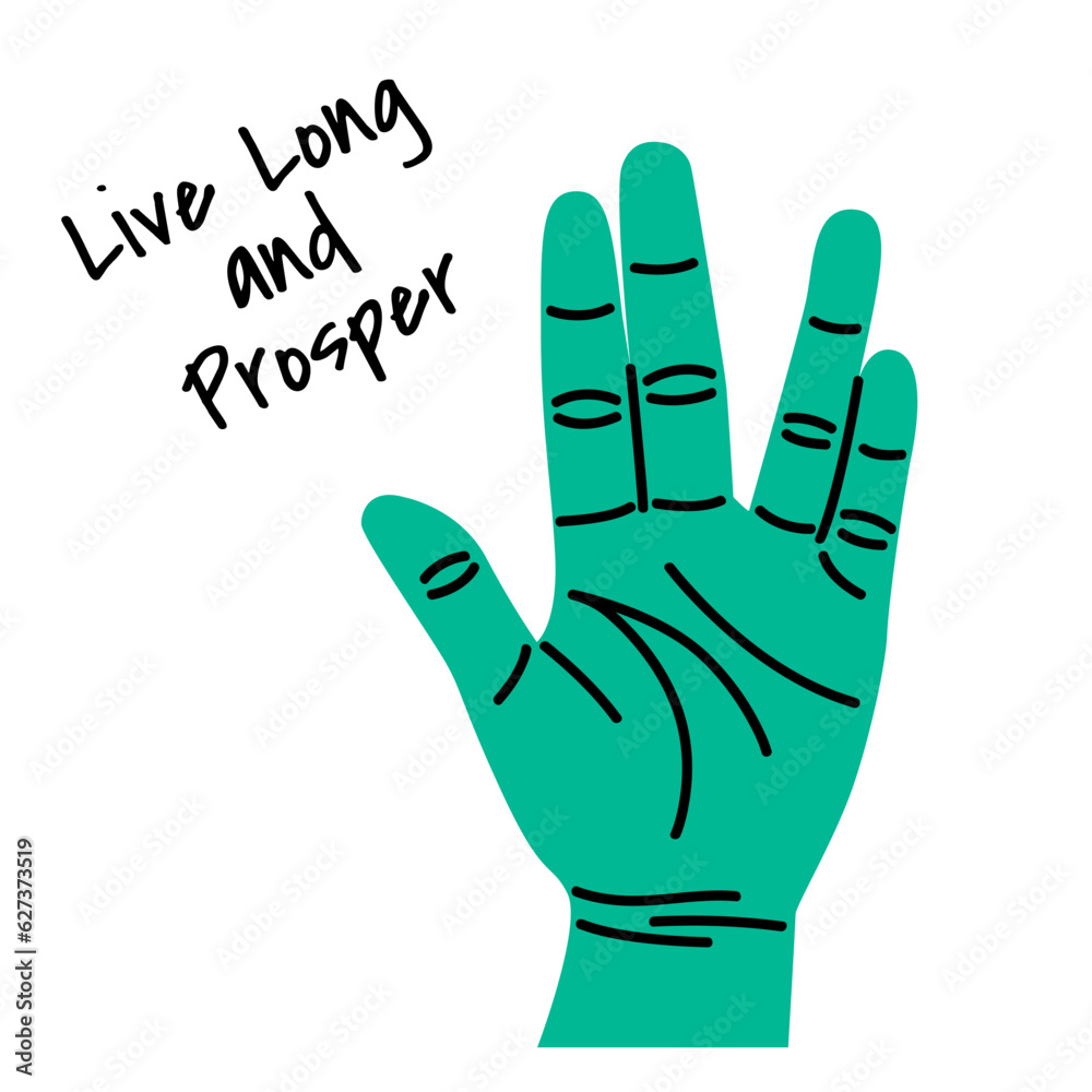 Set of colorful hands with different gestures and lettering. Hand drawn ...