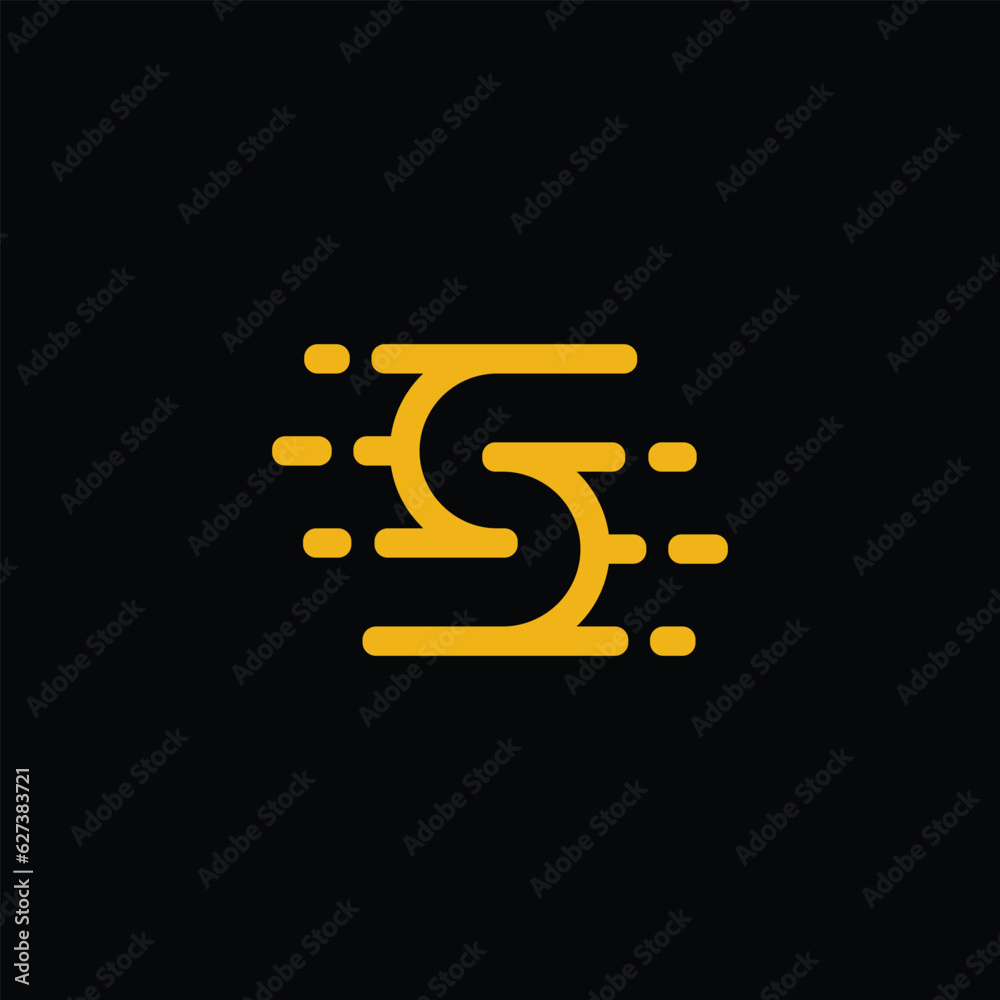 beautiful letter SS infinity monogram in a very luxury and classy style ...