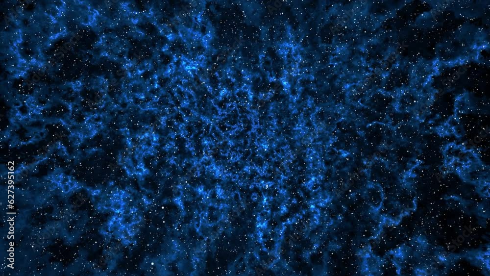 Space flight into star field birth and death star zone. 4K 3D Fly ...