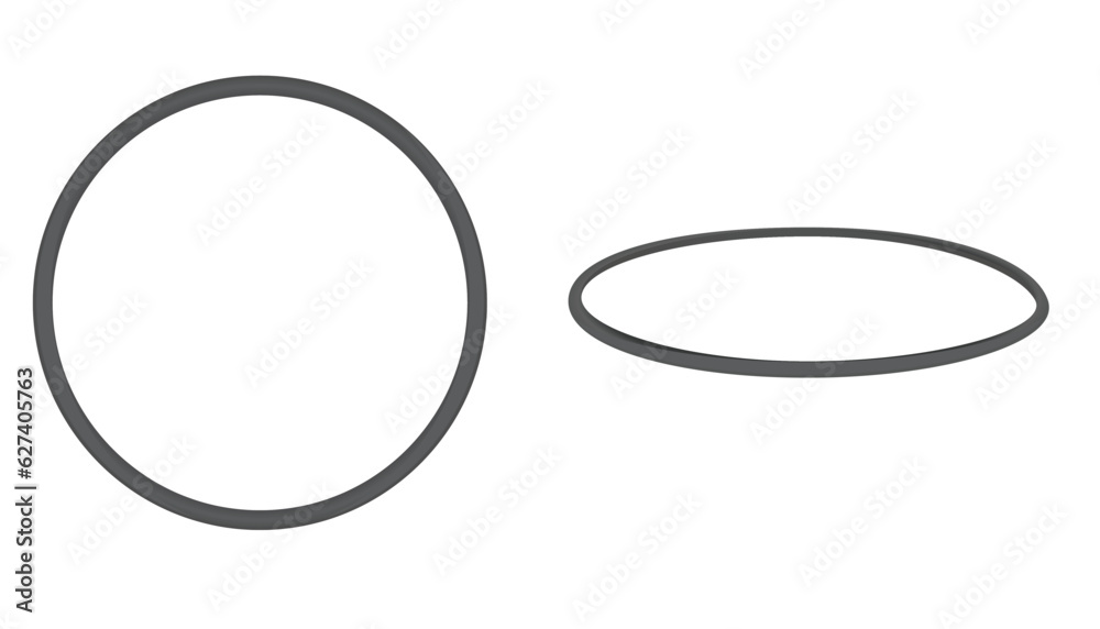 Grey hool hoop. vector illustration Stock Vector | Adobe Stock