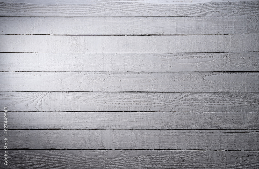 White wood textured background. White wooden wall with spotlight ...