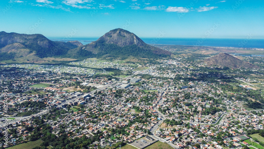 Maricá Aérea, vista de parte da cidade da região metropolitana do Rio ...