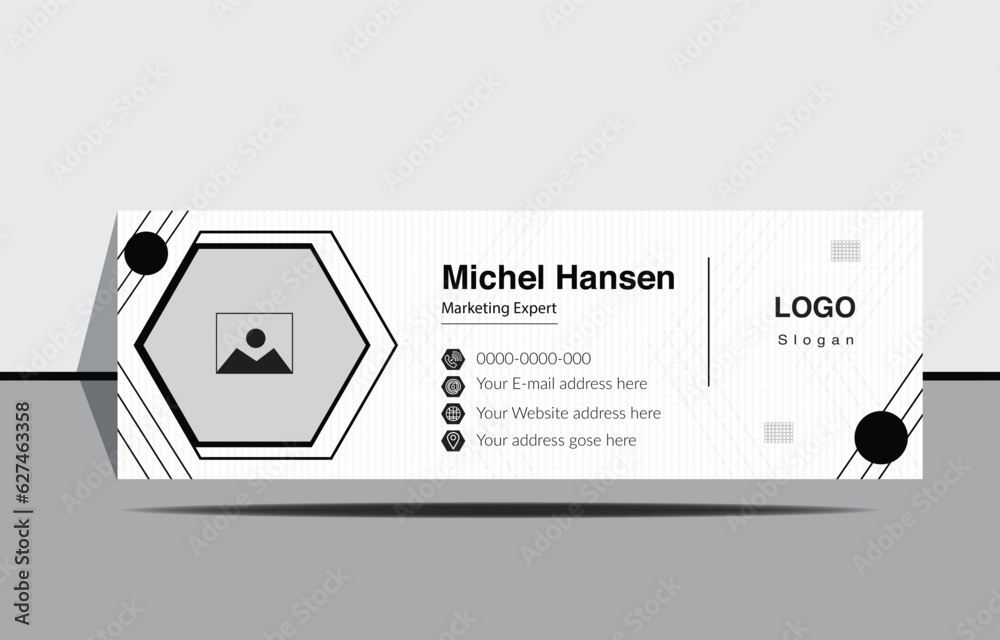 personal black email signature template signature simple corporate ...