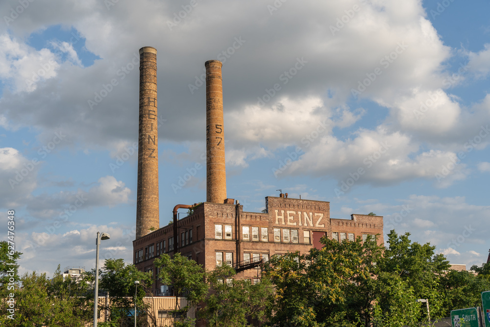 Pittsburgh, Pennsylvania -July 22, 2023: Old Heinz Company Factory is a ...