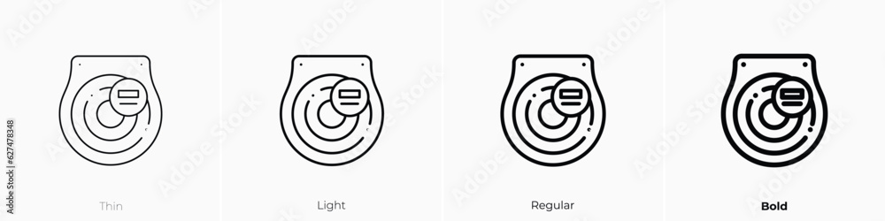 discman icon. Thin, Light, Regular And Bold style design isolated on ...