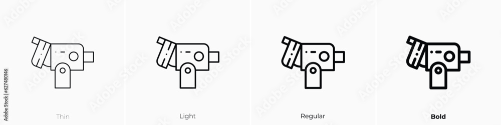 colposcope icon. Thin, Light, Regular And Bold style design isolated on ...