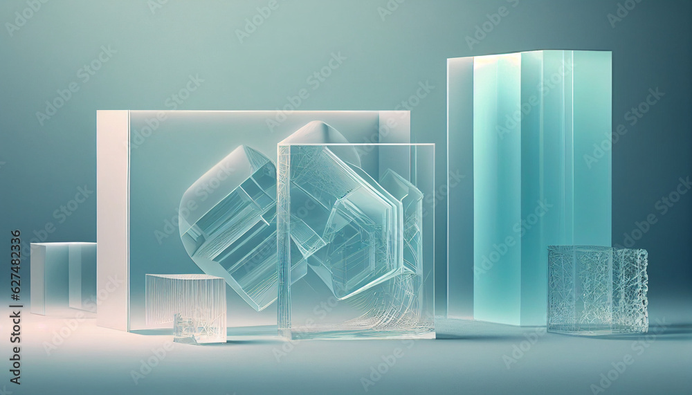 Artificial glass tactile structure element 3D printed material design ...