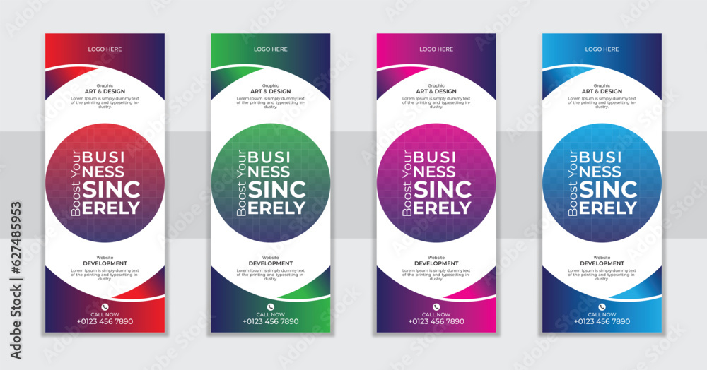 X banner, roll up, pull up, pop up banner design for corporate business ...