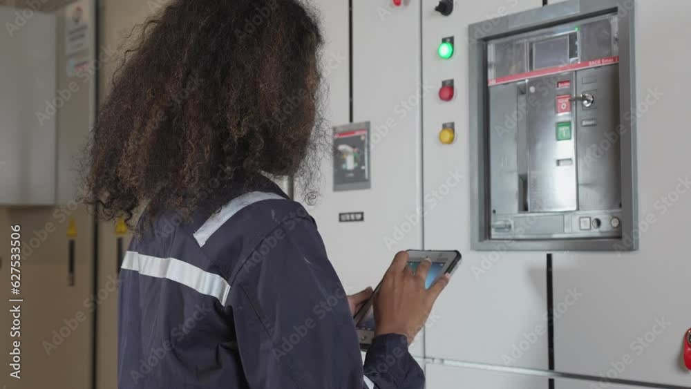 Engineers check control systems for the proper functioning of critical ...