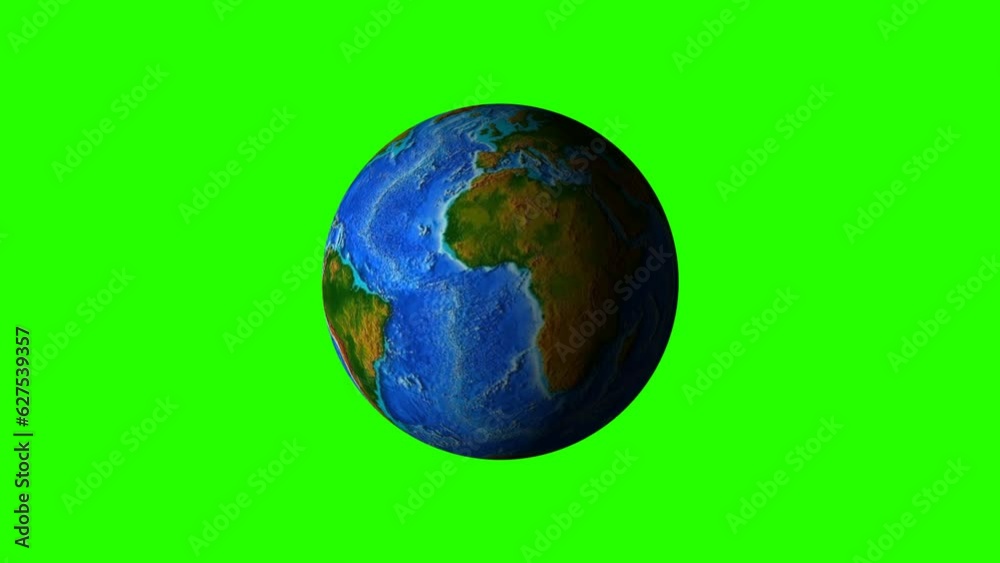Globe animation that rotates for a greenscreen background 2 Stock 비디오 ...