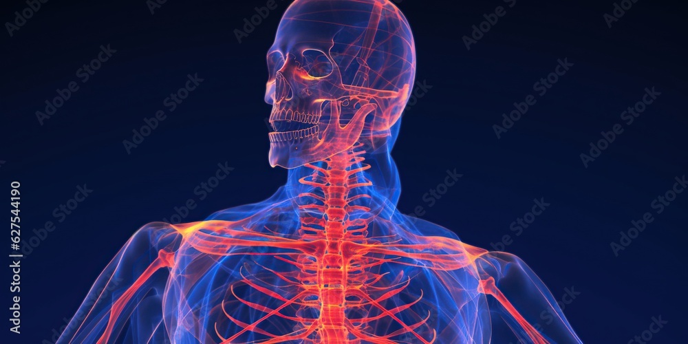 realistic x-ray images The image uses grid gradients and layer blending ...