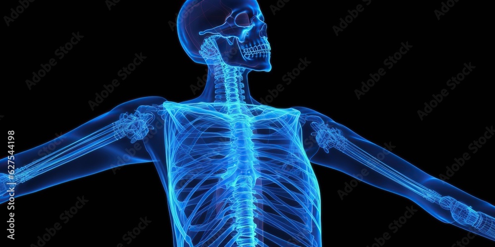 realistic x-ray images The image uses grid gradients and layer blending ...