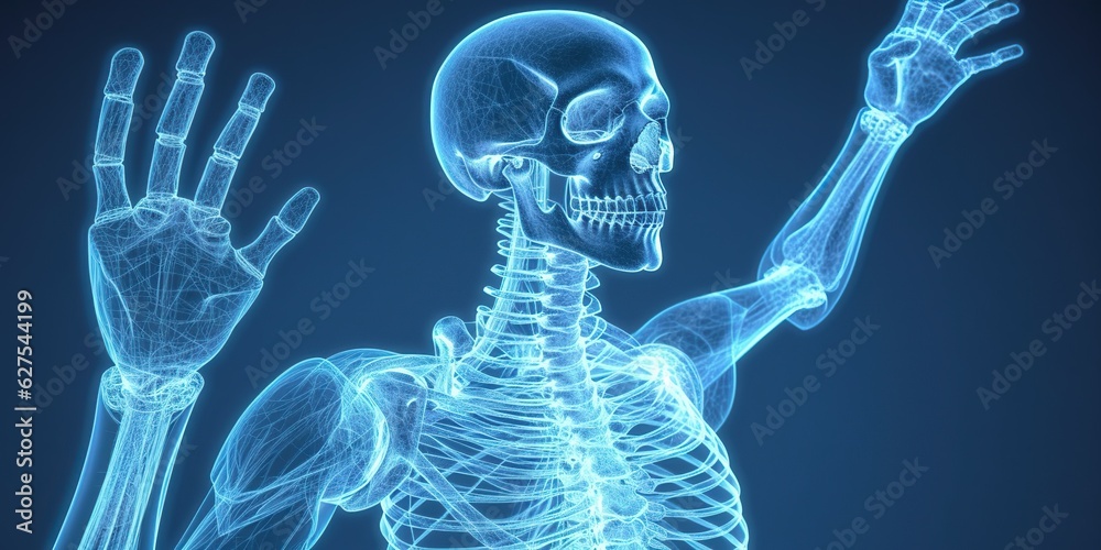 realistic x-ray images The image uses grid gradients and layer blending ...