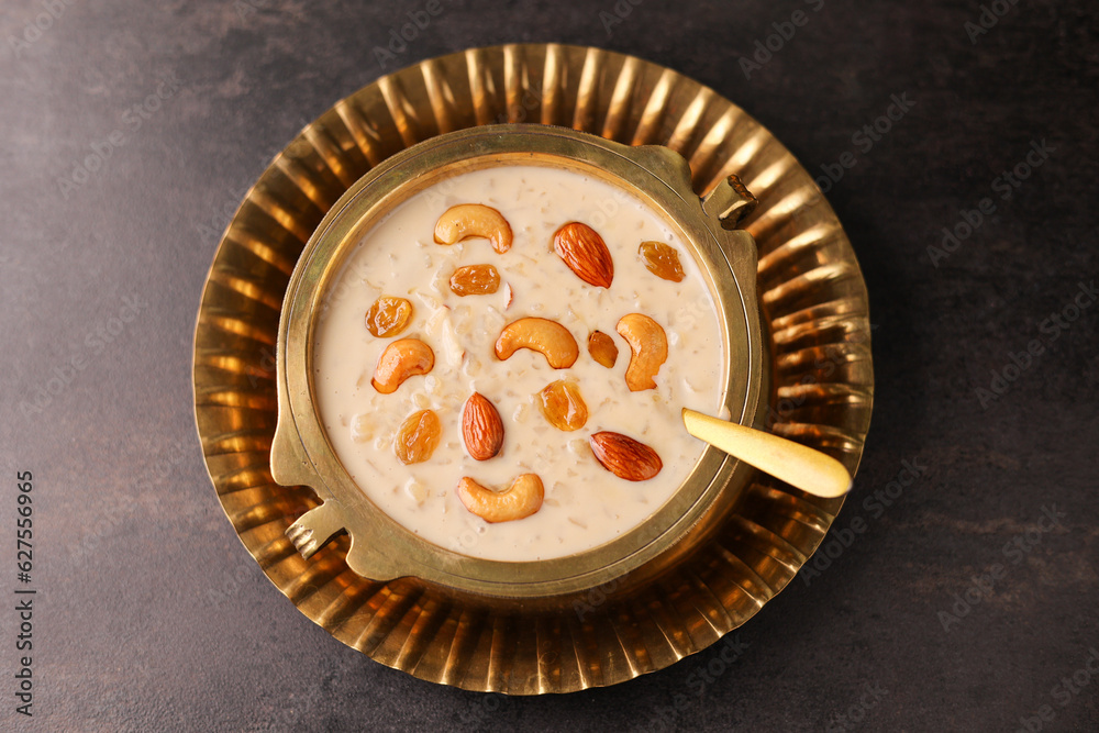 Rice Kheer Indian Sweet Payesh. Kerala Onam Payasam Palada Phirni ...