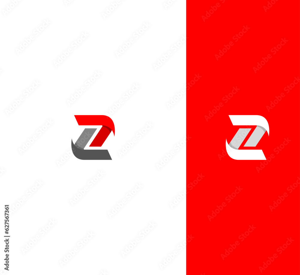 Letter Z logo icon design template elements. 3D Colorful Z letter logo ...