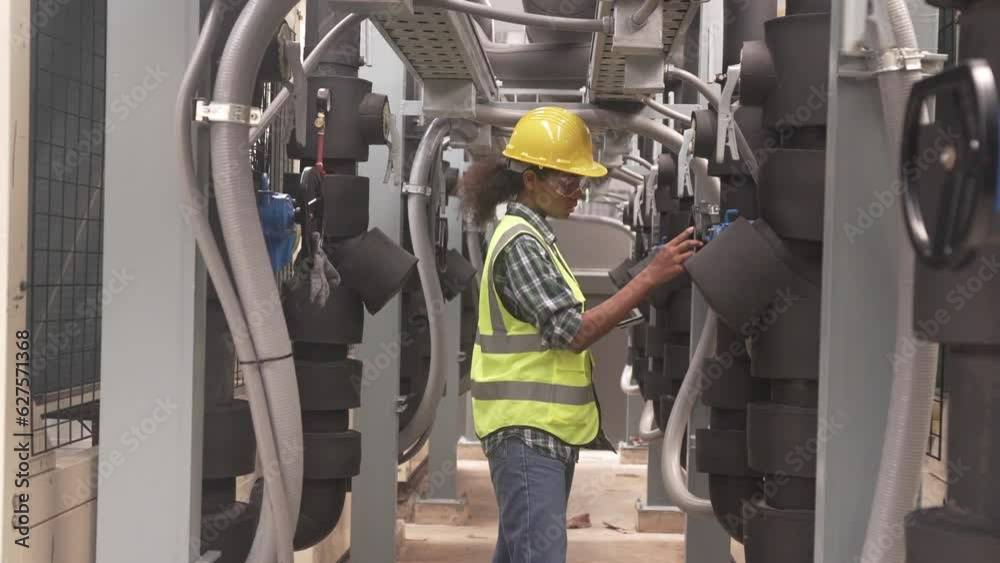 Engineers check control systems for the proper functioning of critical ...