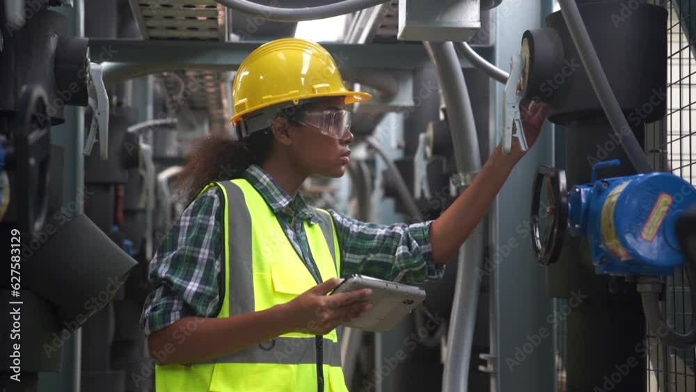 Engineers check control systems for the proper functioning of critical ...