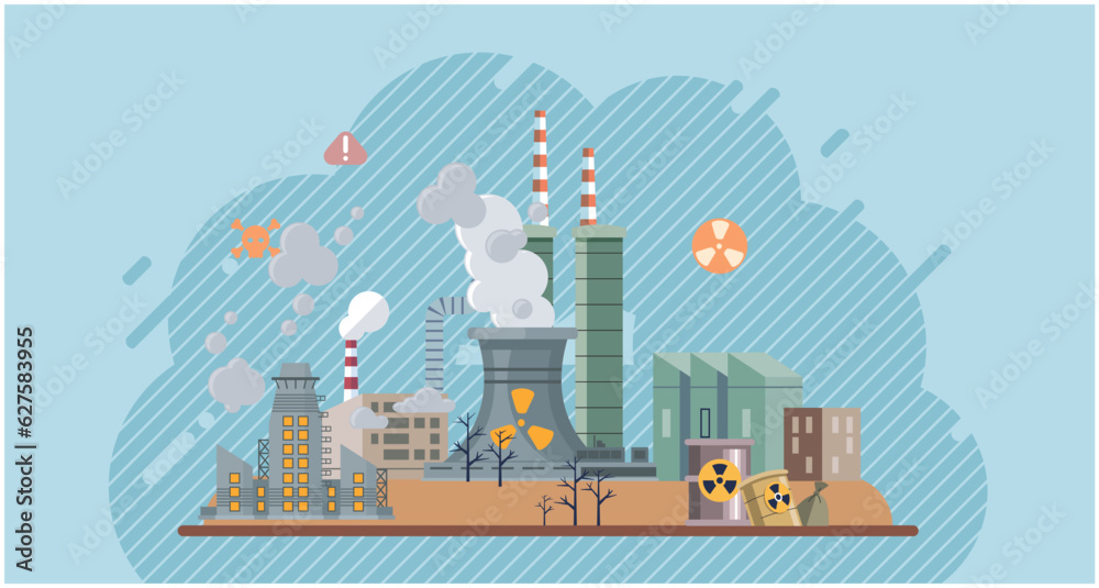 Climate change cycle as dried or dry cracked land suffering from ...
