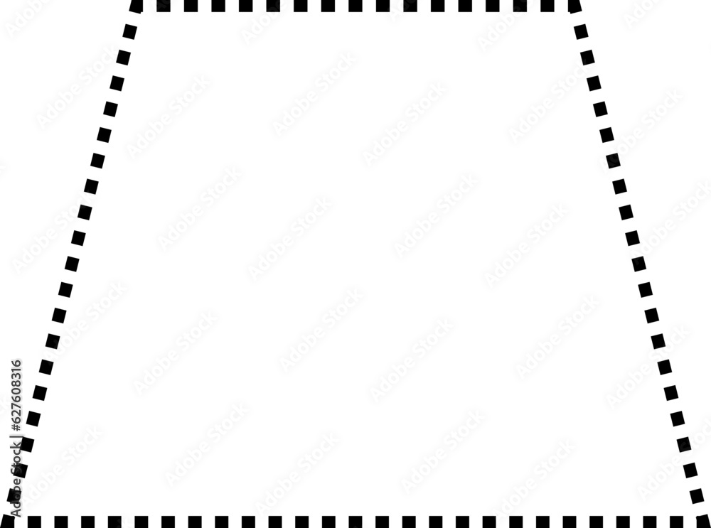 Dashed line basic geometric shapes. Dashed outline of circle, oval ...