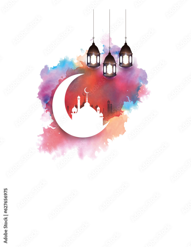 Eid Mubarak title page pure vector file for Illustrate and coral draw ...