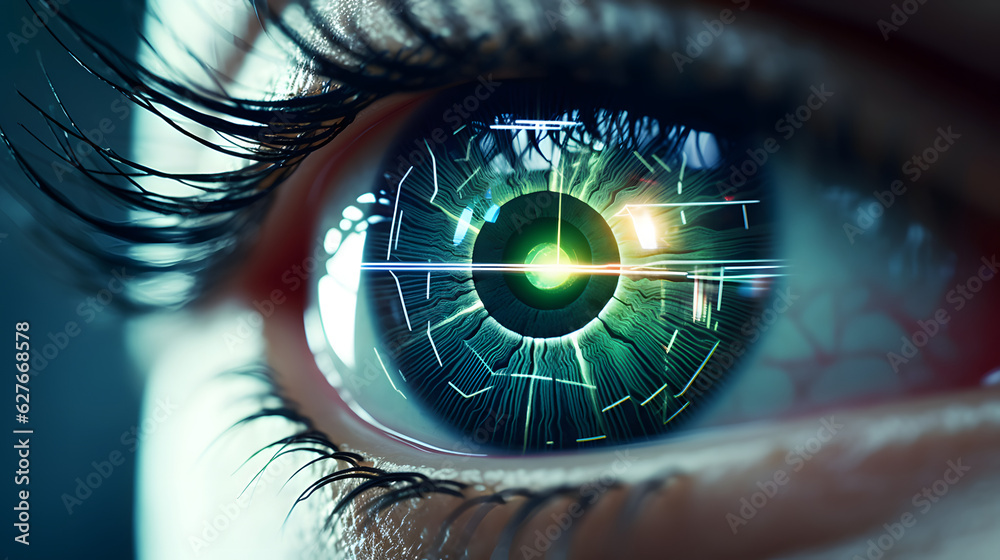 The idea behind laser eye surgery for glaucoma involves a close-up view ...