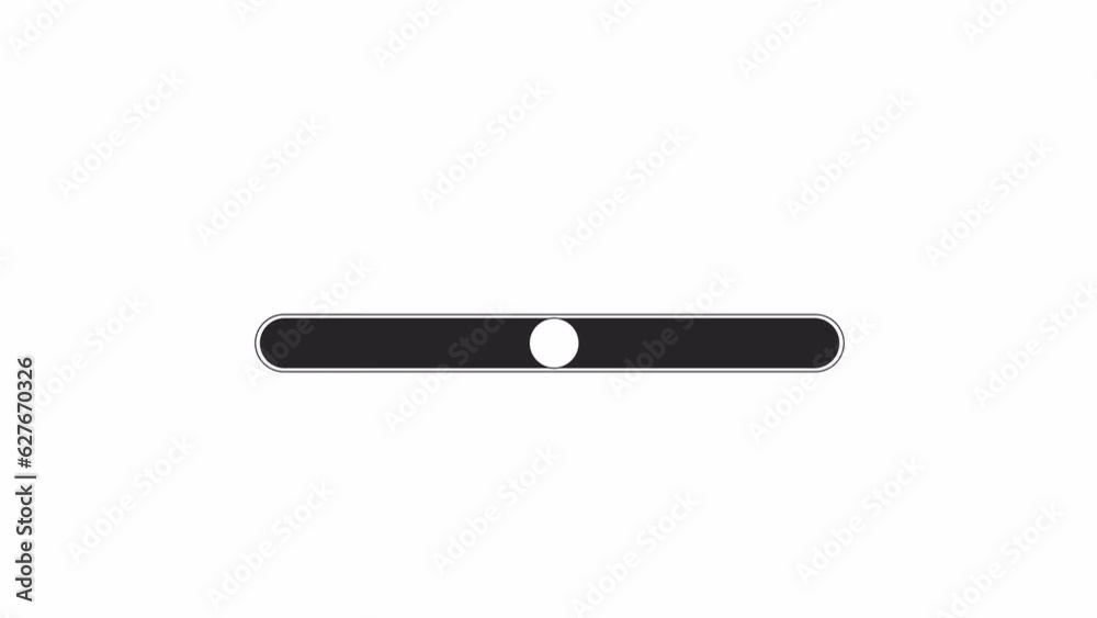 Moving side to side slider bw loading bar animation. Volume slider ...