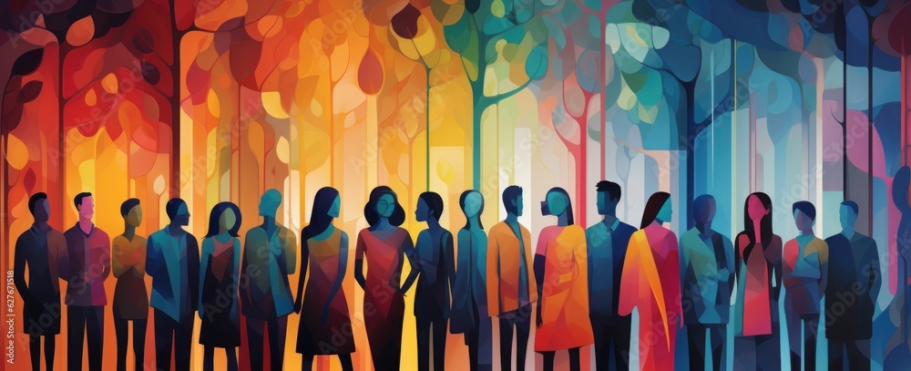 Collage from Different people. Illustration of a People collage ...