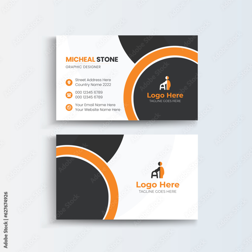 Senior Care Personal visiting card design, company visiting card design ...