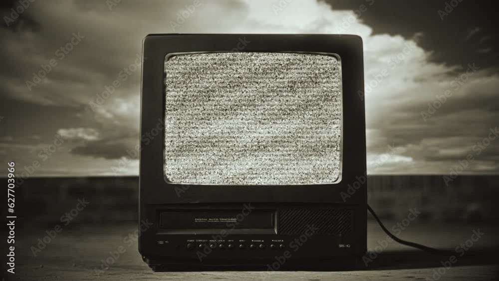Stockvideon Retro Television Static Noise Interference TV Vintage ...